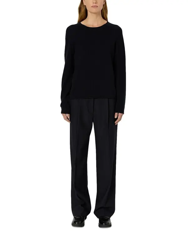 Gerard Darel Eva Wool Crewneck Sweater - Navy