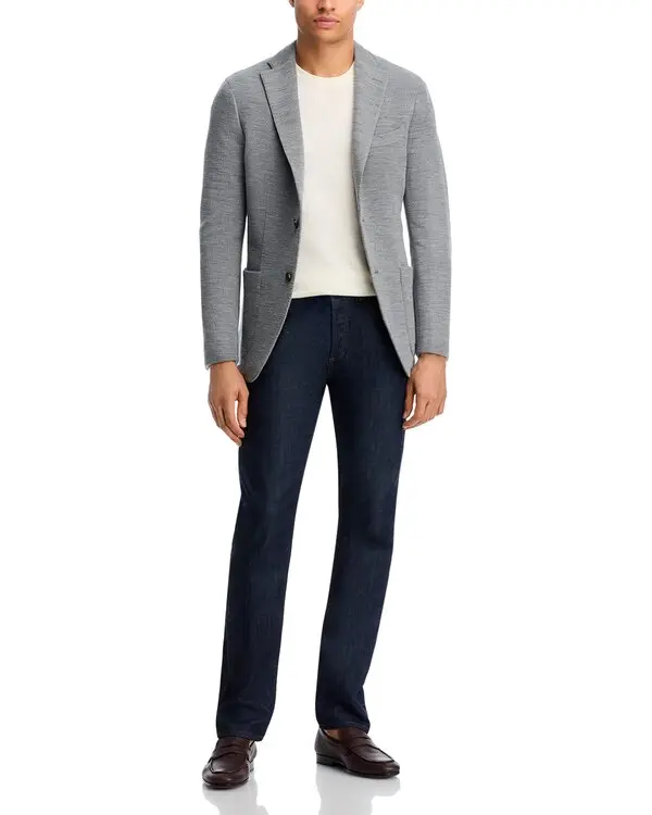 Boglioli Wool Blend Honeycomb Knit K-jacket