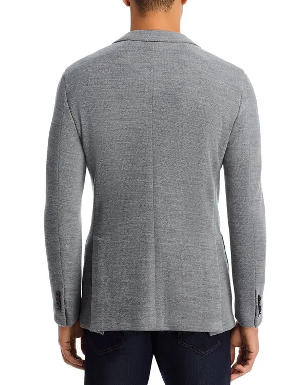 Boglioli Wool Blend Honeycomb Knit K-jacket