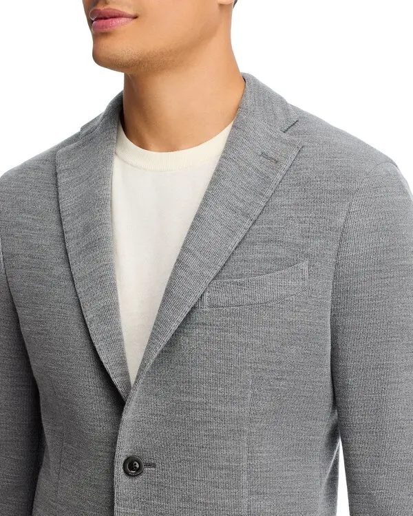 Boglioli Wool Blend Honeycomb Knit K-jacket