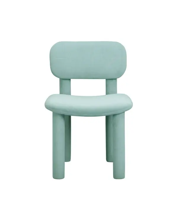 TOV FURNITURE Elise Pale Blue Performance Velvet Dining Chair