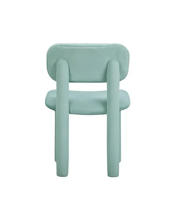 TOV FURNITURE Elise Pale Blue Performance Velvet Dining Chair