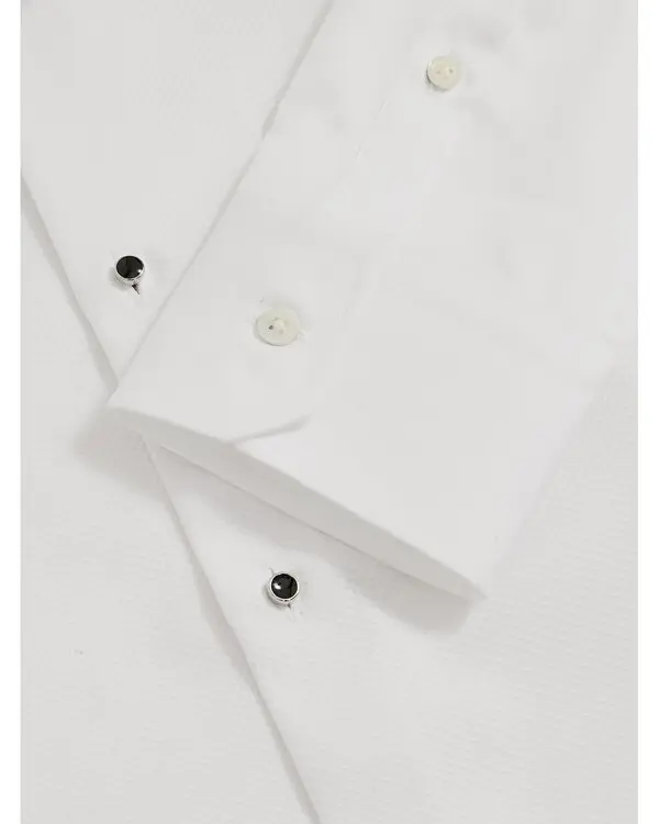 REISS Marcel Cotton Dinner Shirt - White