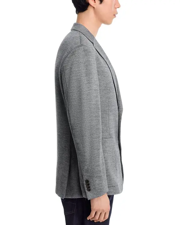 Bloomingdale'S Wool Jersey Unstructured Regular Fit Sport Coat - Grey