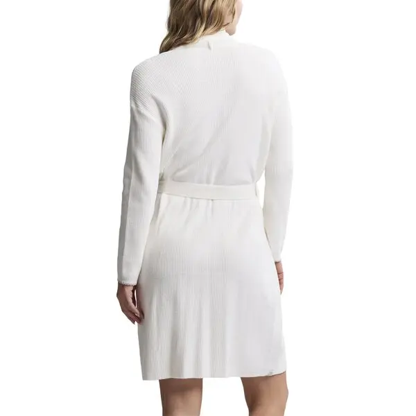 Barefoot Dreams Contrast Scallop Ribbed Robe