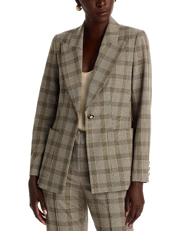Elie Tahari Elodie Plaid Jacket