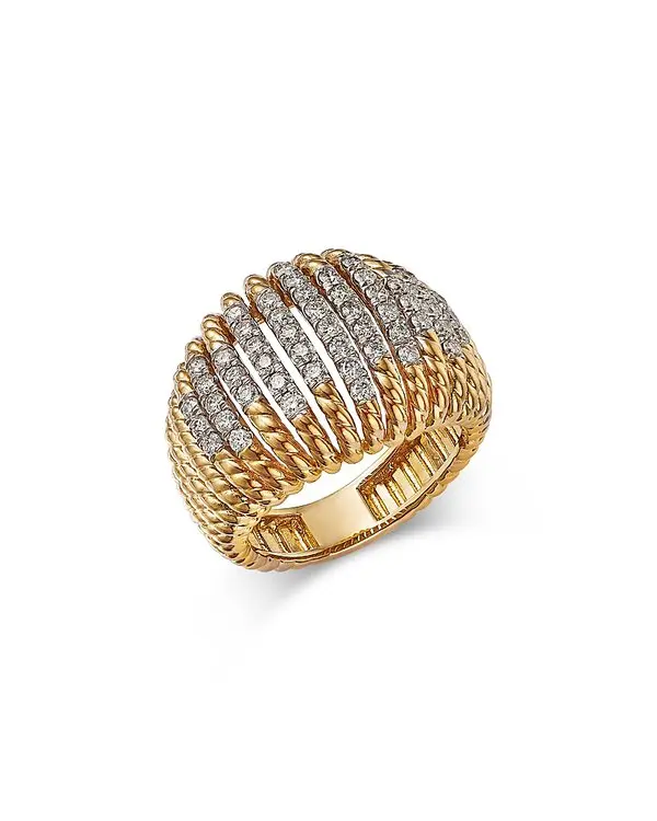 Bloomingdale'S Diamond Openwork Dome Ring 1.0 Tcw - Yellow Gold