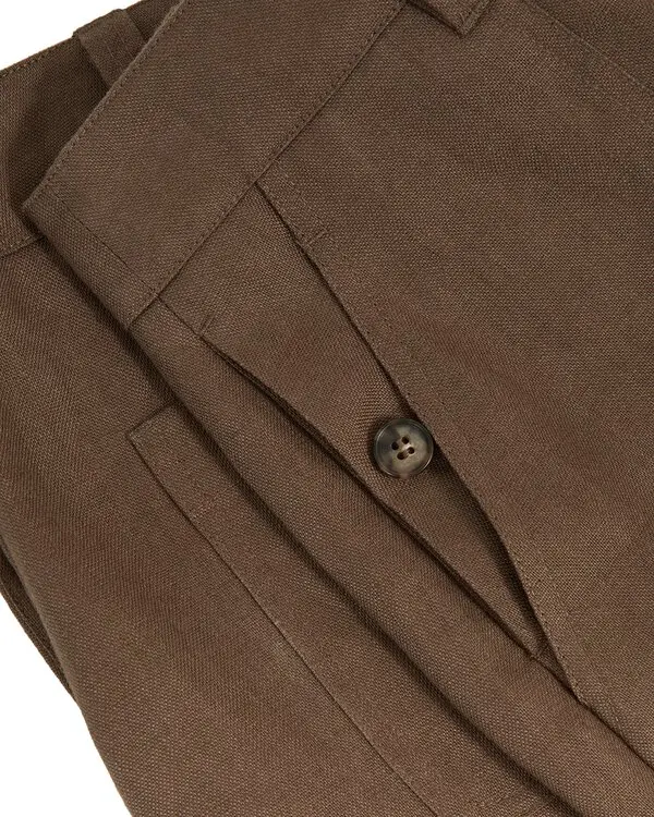 REISS Ashby Wide Leg Linen Pants