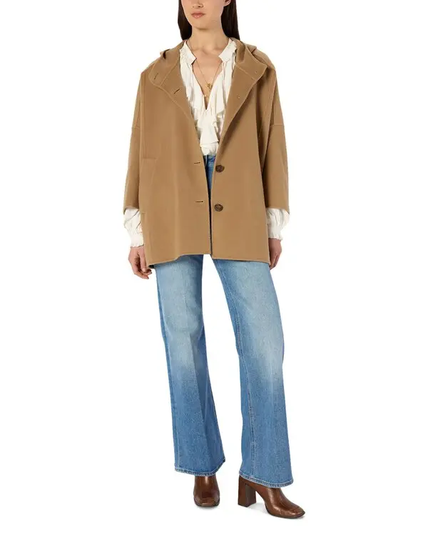 Gerard Darel Marla Wool Hooded Coat