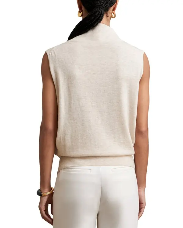 REISS Harper Wool Sleeveless Top