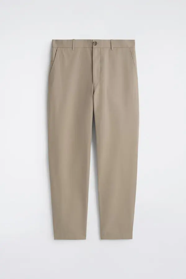 Cos Cotton Straight-leg Chinos - Beige