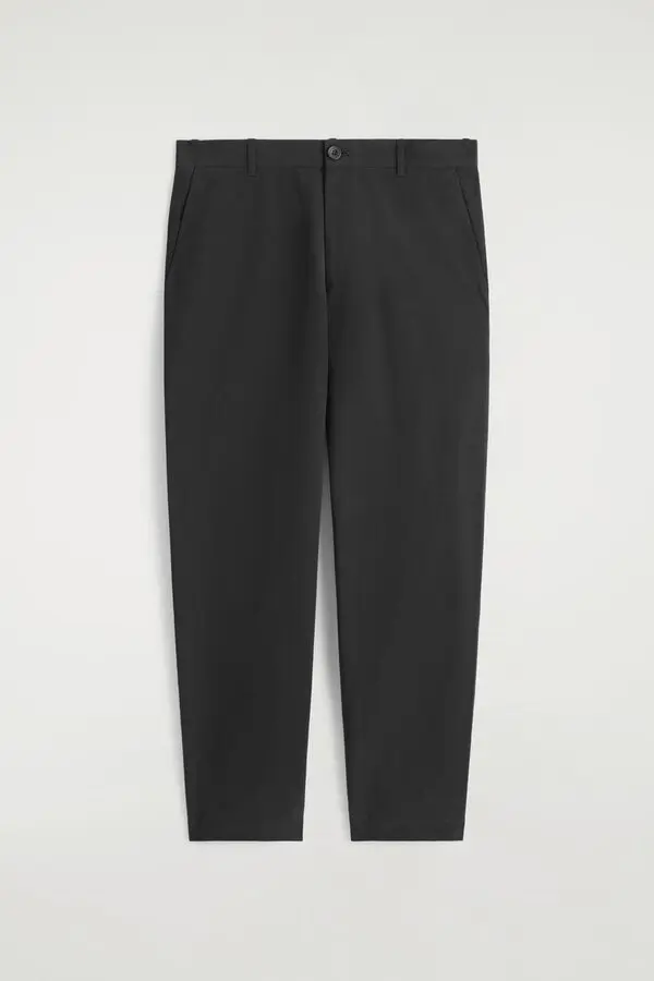 Cos Cotton Straight-leg Chinos - Black