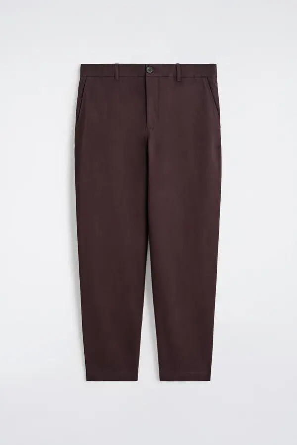 Cos Cotton Straight-leg Chinos - Red