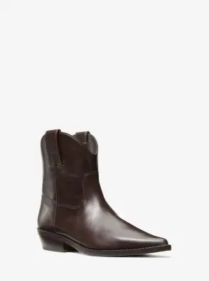Michael Kors Noemie Leather Boots - Brown