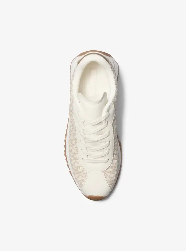 Michael Kors Rhodes Signature Logo Trainer - Natural
