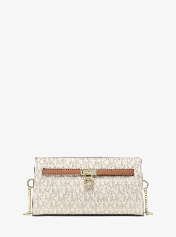 Michael Kors Hamilton Moderne Extra-small Signature Logo Convertible Crossbody Bag - Natural