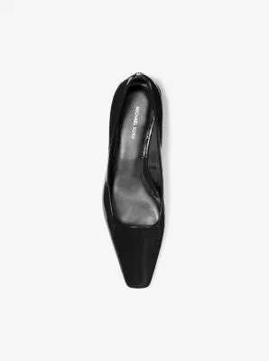 Michael Kors Darrah Crackled Patent Leather Ballet Flat