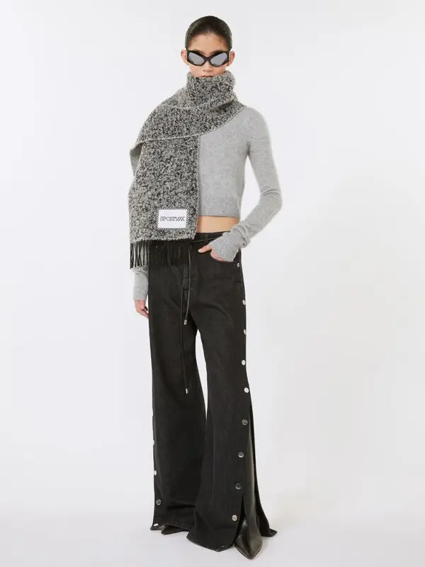 Max Mara Button-detailed Wide-leg Jeans