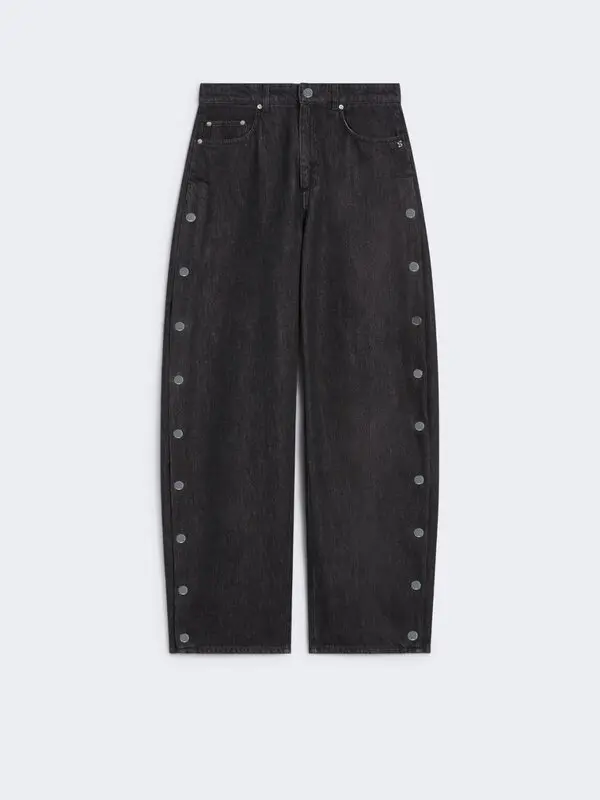 Max Mara Button-detailed Wide-leg Jeans
