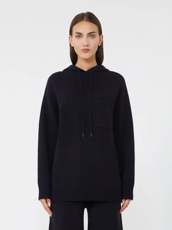 Max Mara Wool And Cashmere Hooded Sweatshirt