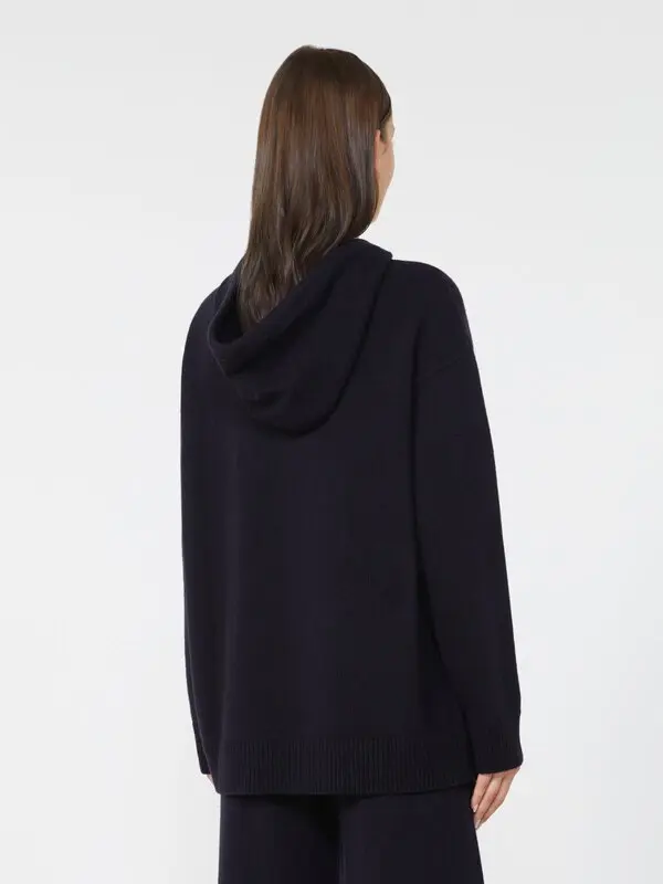 Max Mara Wool And Cashmere Hooded Sweatshirt
