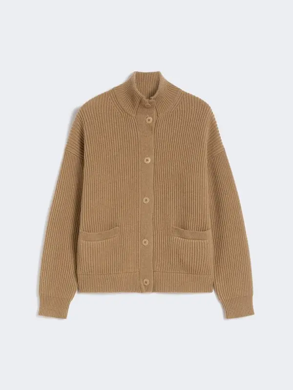 Max Mara Rib-knit Wool And Cashmere Bomber Jacket