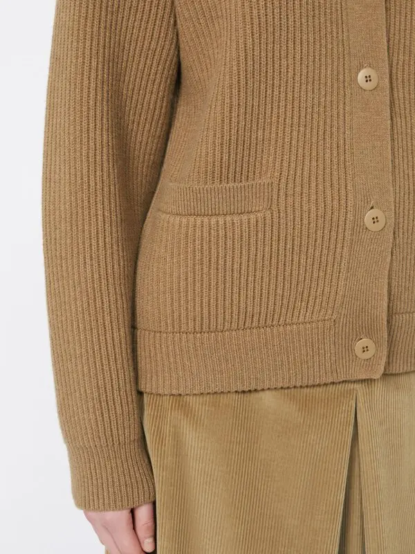 Max Mara Rib-knit Wool And Cashmere Bomber Jacket