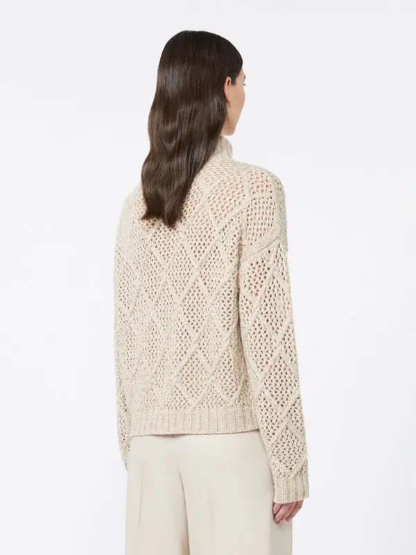 Max Mara Sequinned Wool And Cashmere Cardigan