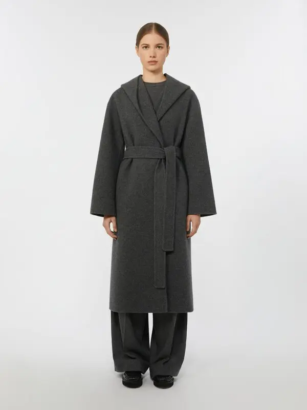 Max Mara Cashmere And Wool Hooded Coat