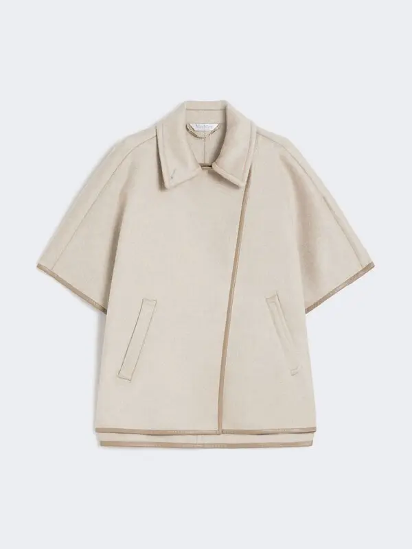 Max Mara Cashmere Zibeline Cape - Beige