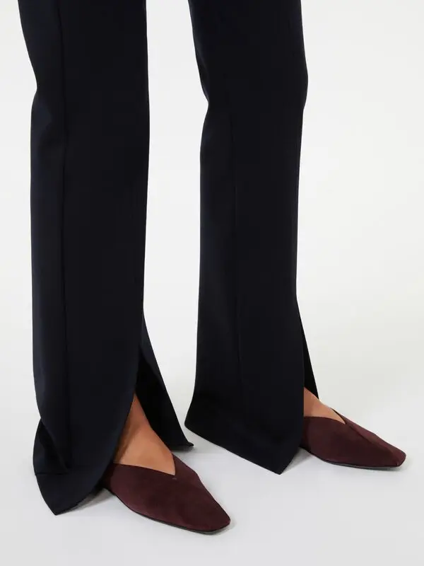 Max Mara Gabardine And Jersey Trousers