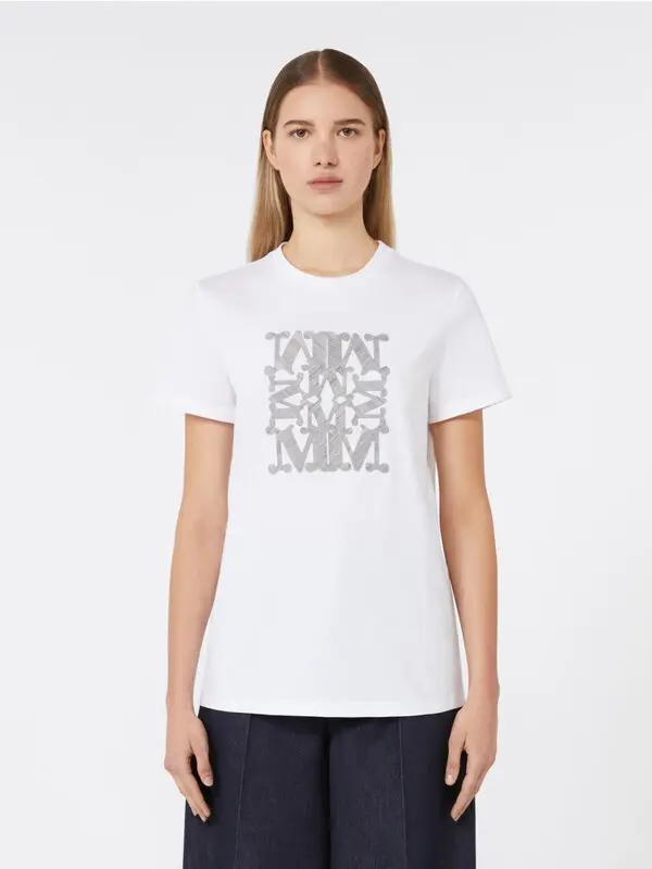 Max Mara Embroidered Cotton T-shirt