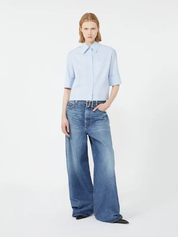 Max Mara Boxy Shirt - Sky Blue