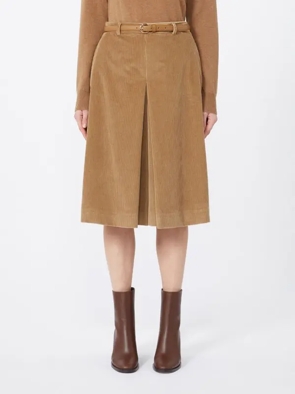 Max Mara Velvet Culottes Skirt