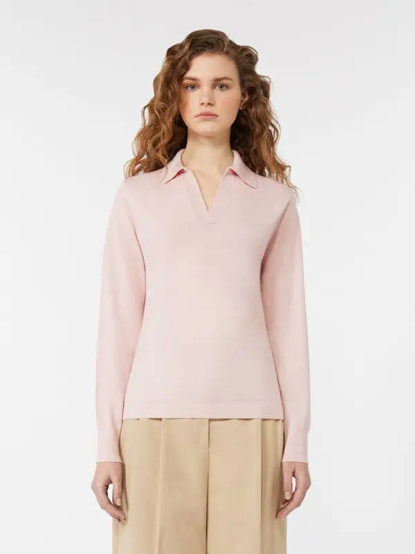 Max Mara Wool And Cashmere Polo Shirt
