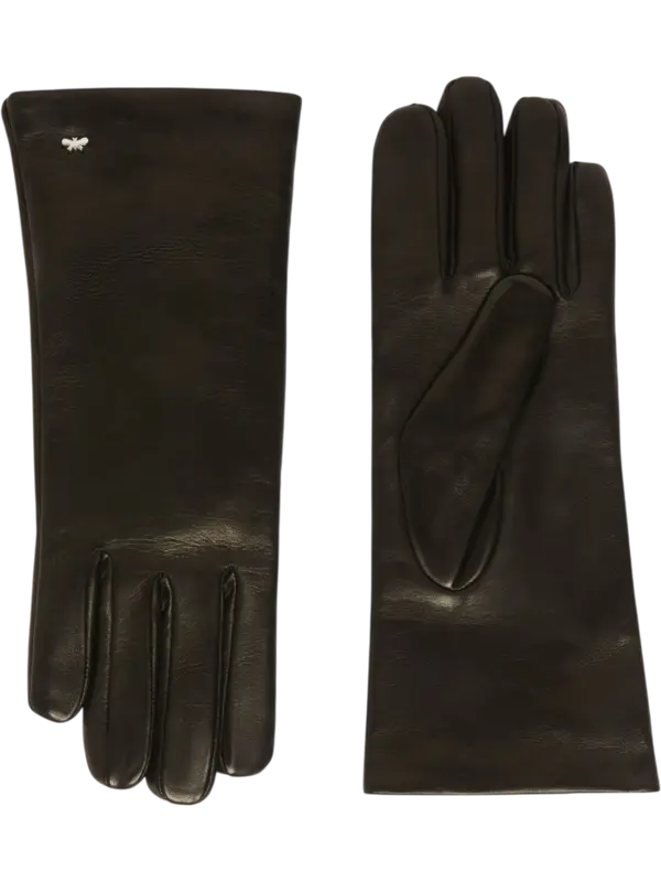 Max Mara Nappa Leather Gloves - Black