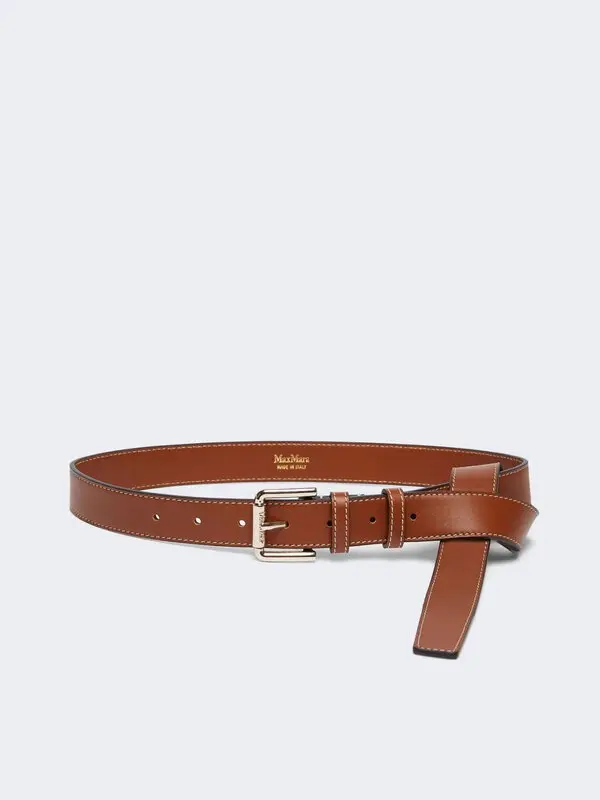 Max Mara Leather Belt - Tobacco