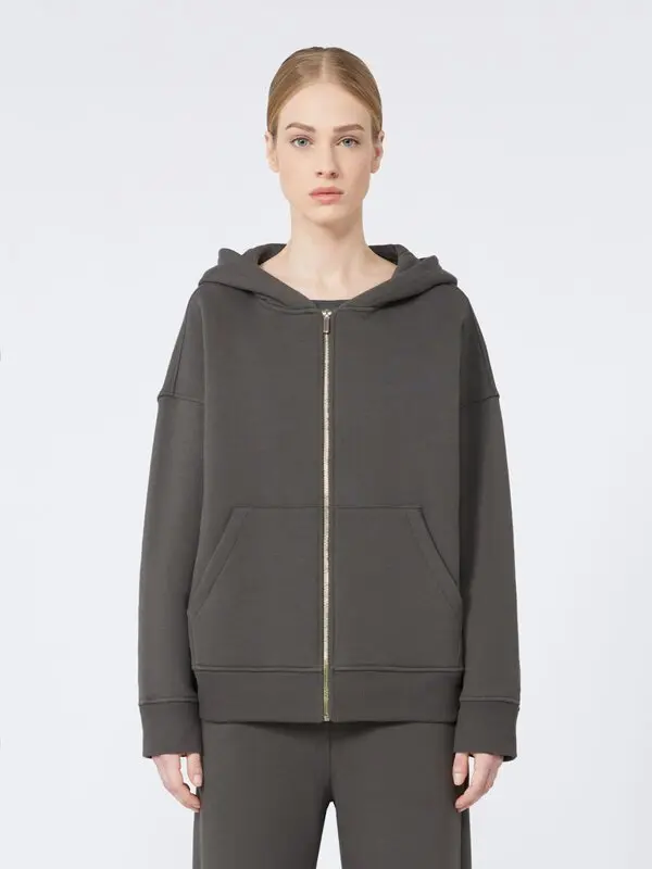 Max Mara Hooded Zip-up Sweatshirt