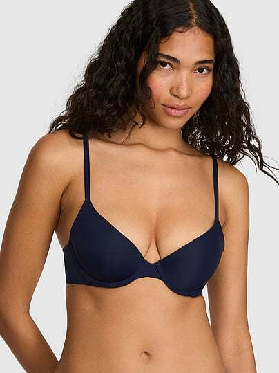 Pink Wear Everywhere Lightly Lined Demi Bra - Blue