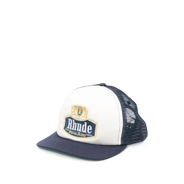 Rhude Trucker Hat With Embroidered Logo - Blue