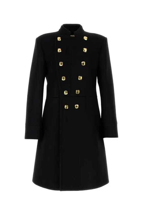 Valentino Garavani Shearling Coat - Black