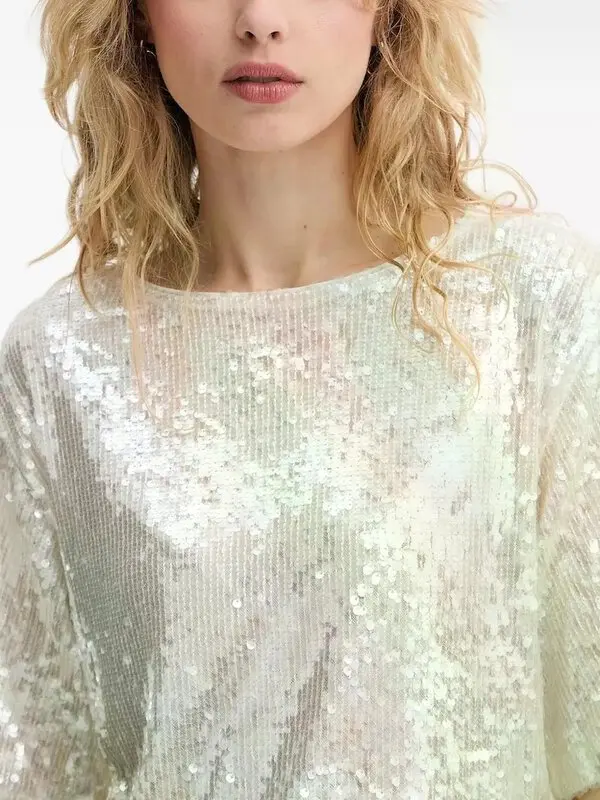 BRUUNS BAZAAR Sequin-embellished Top