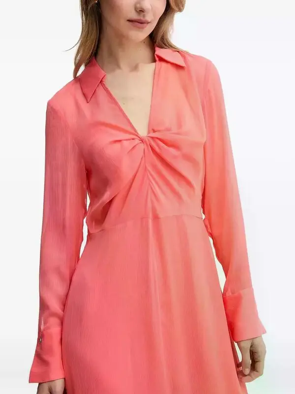 Dkny Twist-front Asymmetric-hem Dress