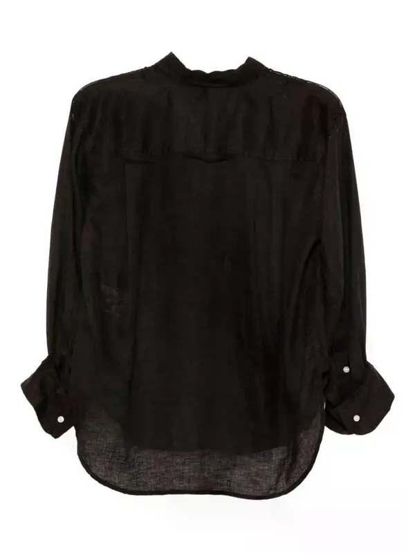 Citizens Of Humanity Kayla Shrunken Linen Shirt - Brown
