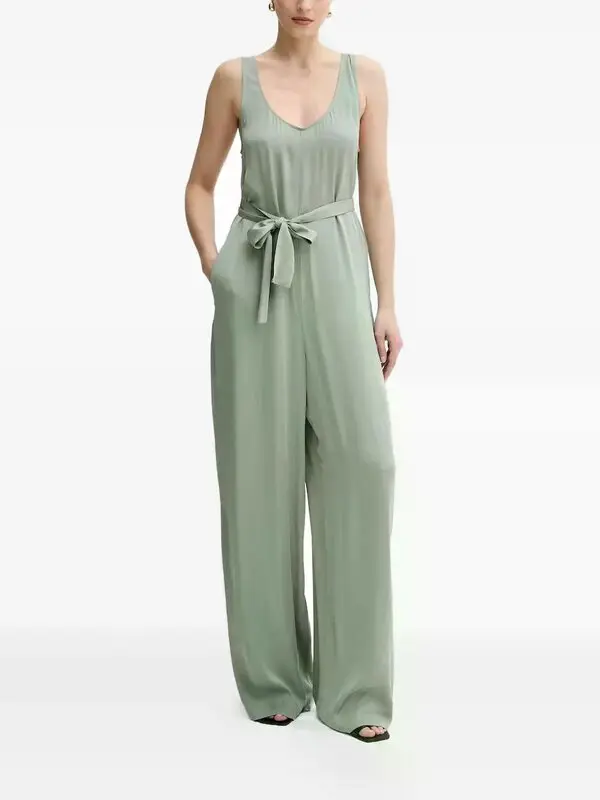 Armani Exchange Self-tie Jumpsuit - Green