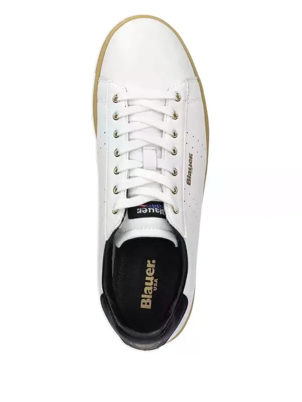 BLAUER. Leather Sneakers