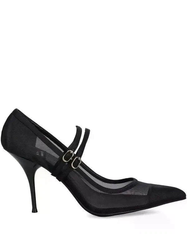 Jeffrey Campbell Mesh-panel Pointed-toe Pumps