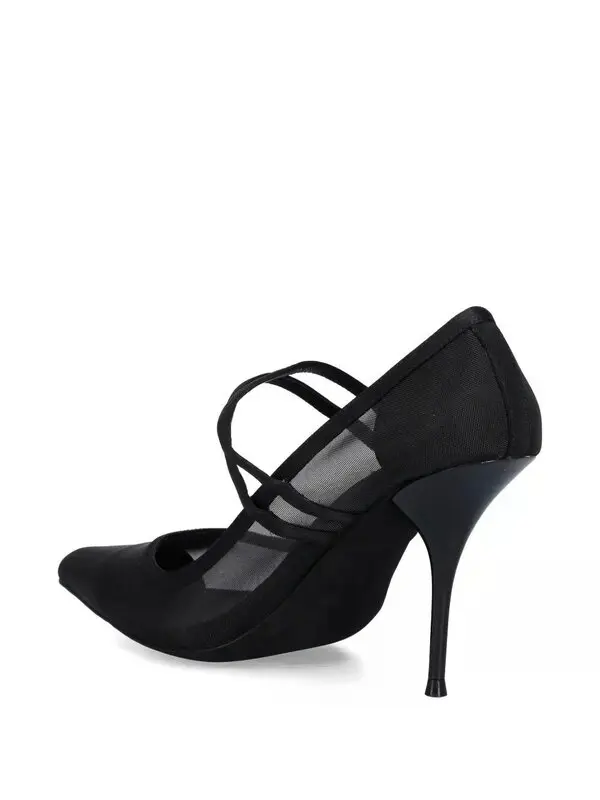 Jeffrey Campbell Mesh-panel Pointed-toe Pumps
