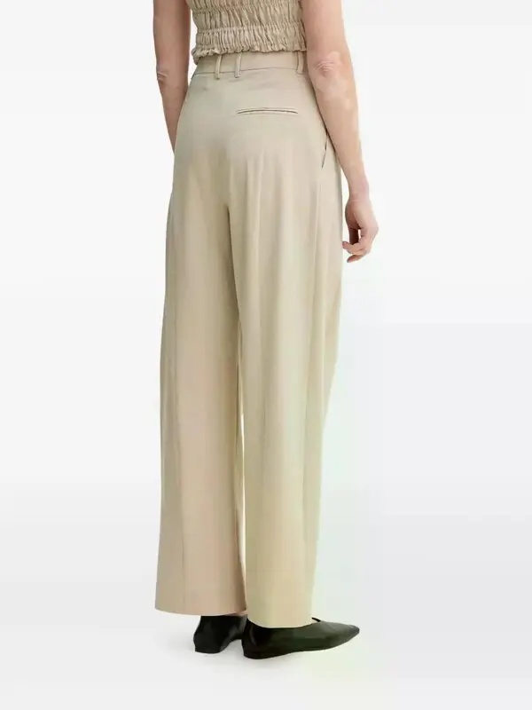 ISABELLE BLANCHE Pleated Straight Trousers