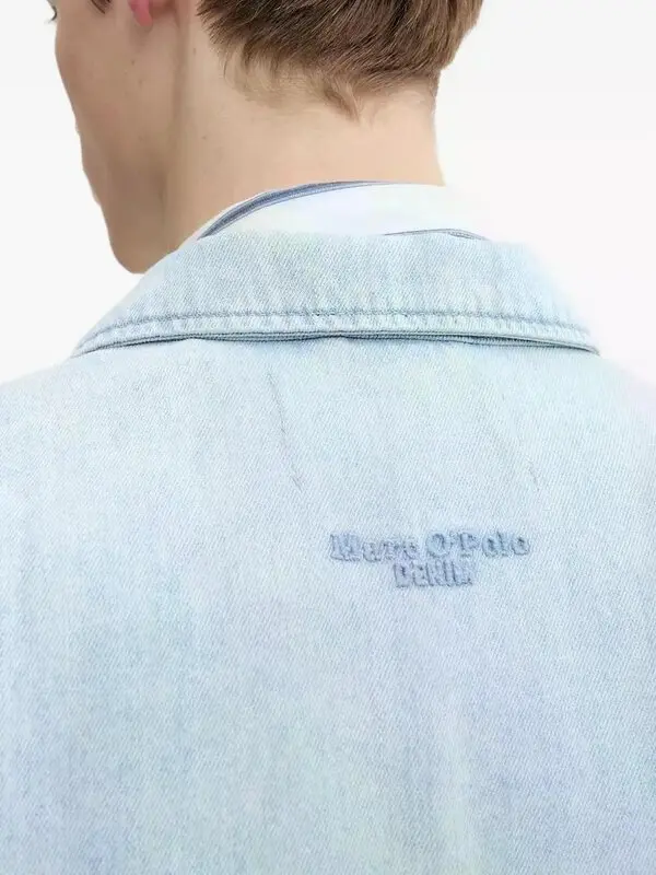 Marc O'polo Embroidered-logo Denim Shirt